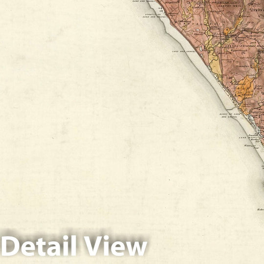Historic Wall Map : Geologic Atlas Map, 99. Ravenglass, N Quad. 1891 ...
