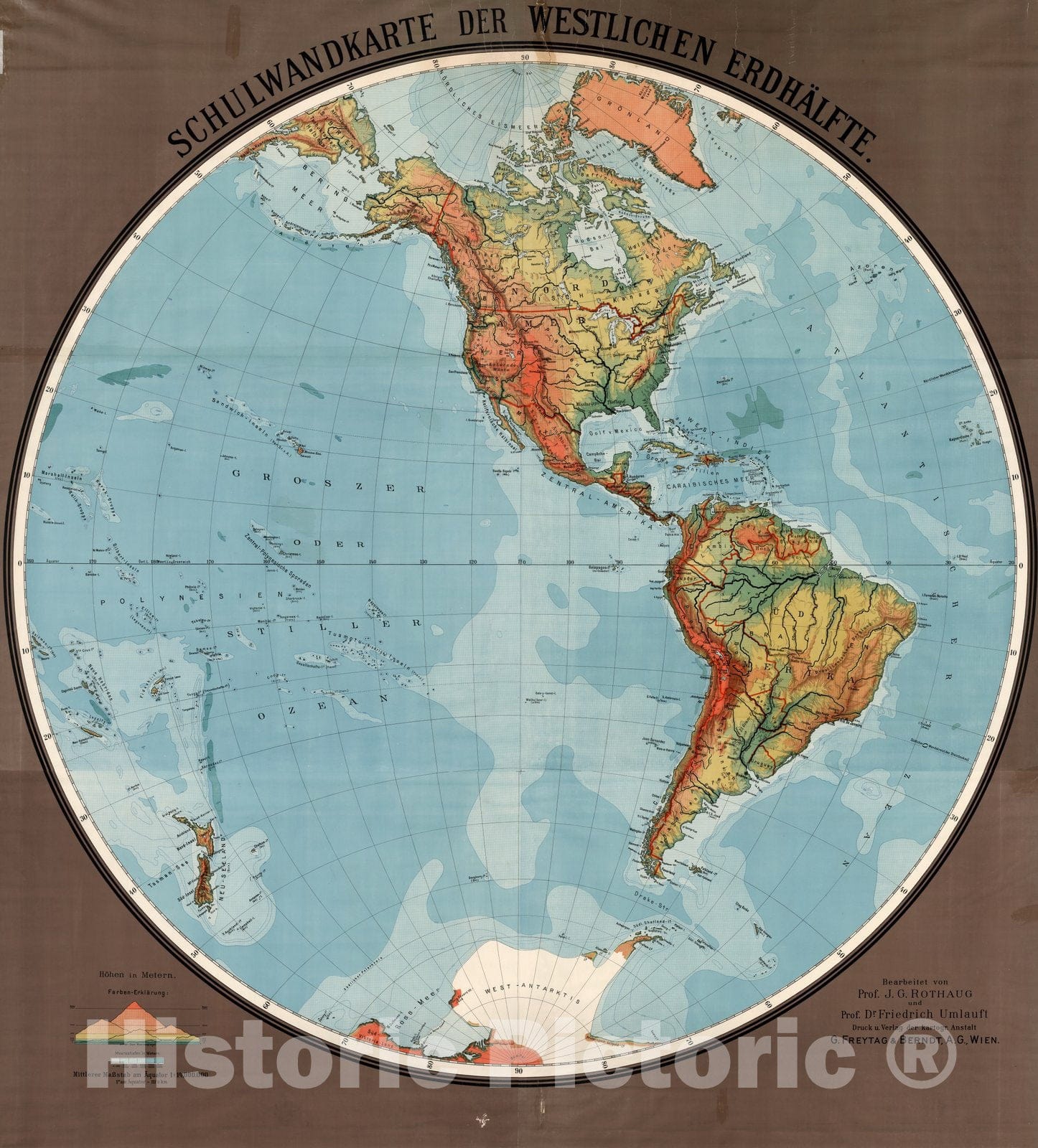 Western Hemisphere Physical Map