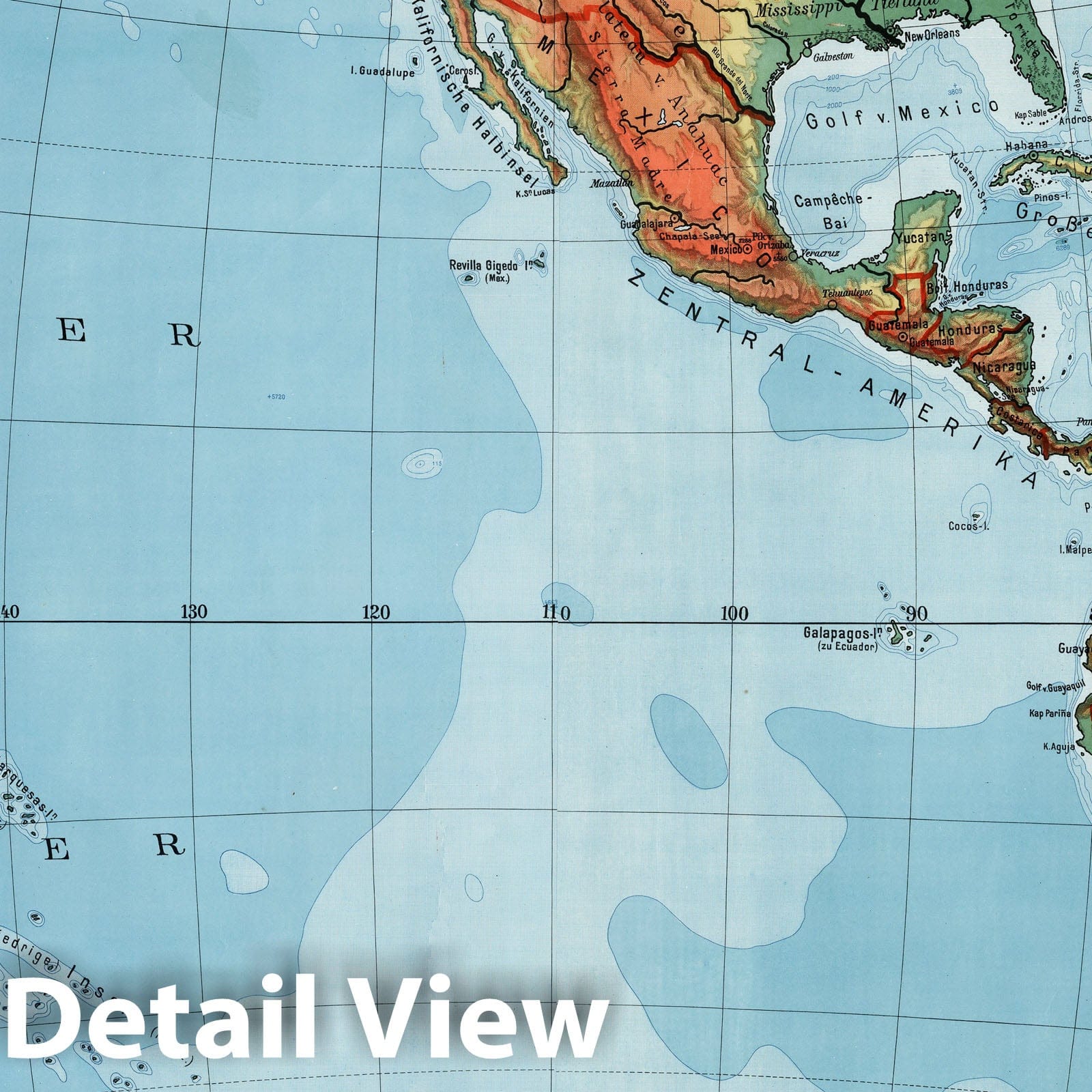 Western Hemisphere Physical Map