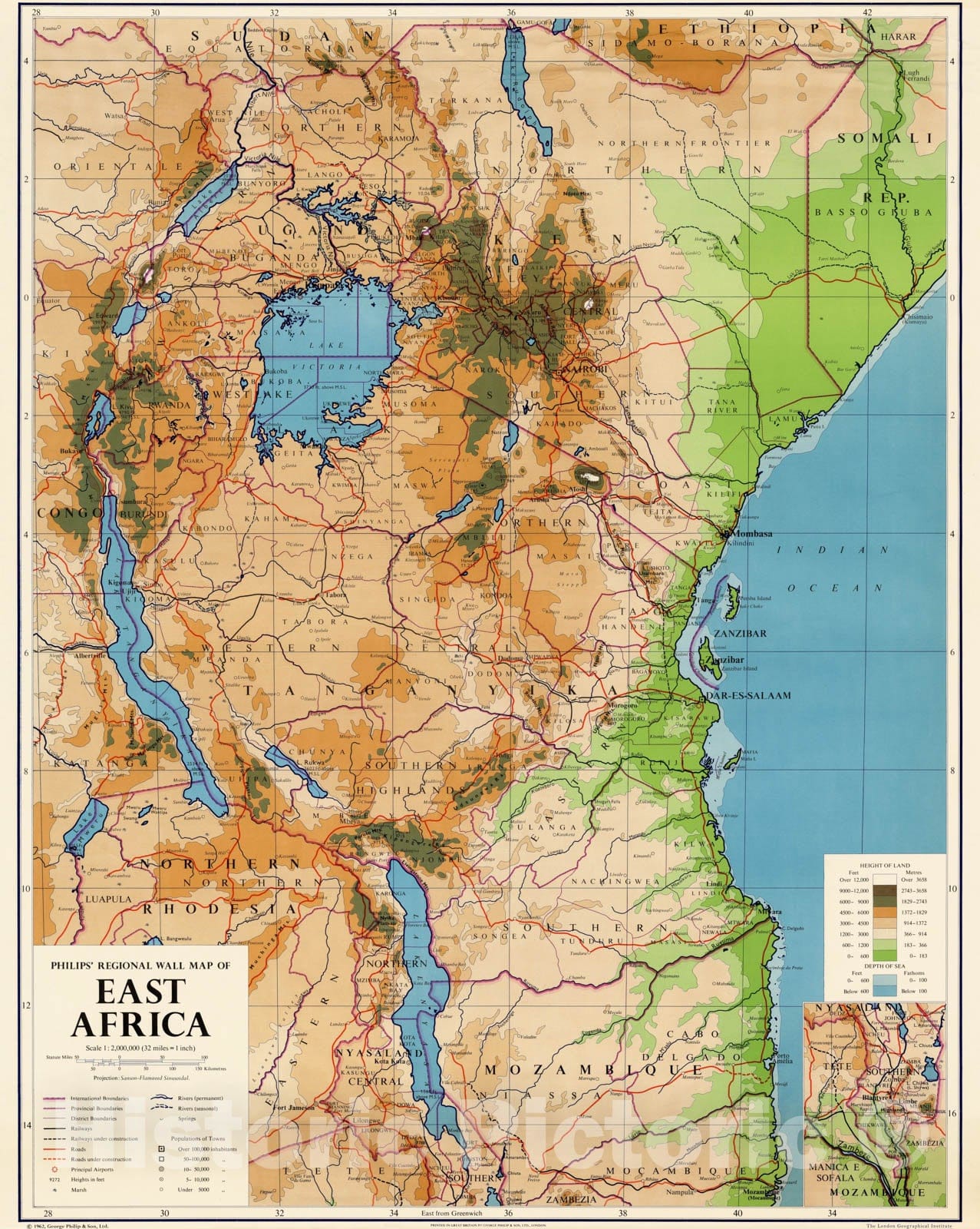 Africa Map Physical