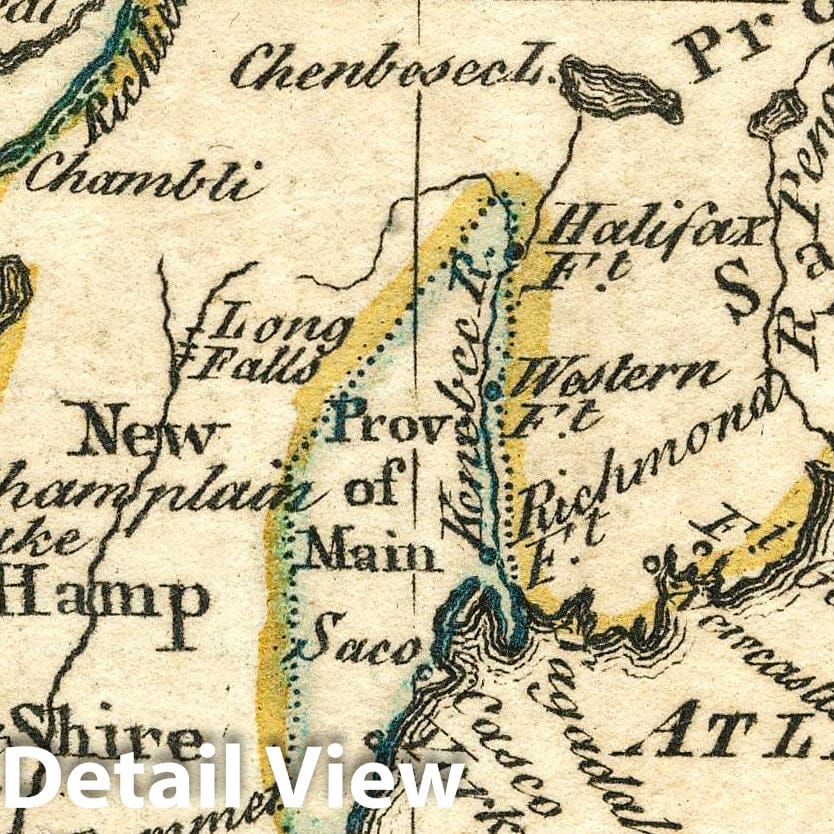 Historic Map : New England. Atlas Minimus or a New Set of Pocket Maps ...