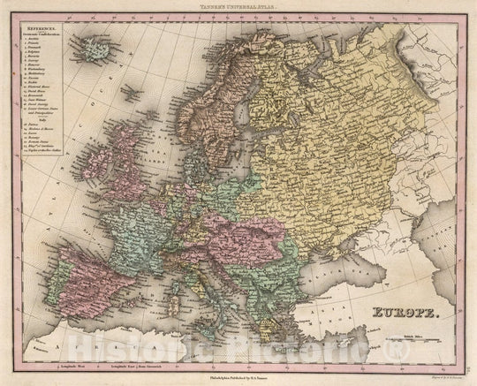 Historic Map : Europe, 1842 Atlas - Vintage Wall Art – Historic Pictoric