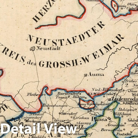 Historic Map : Germany, V.2:6-10:VIII. Parts: XVIII. Reuss. Laender de ...