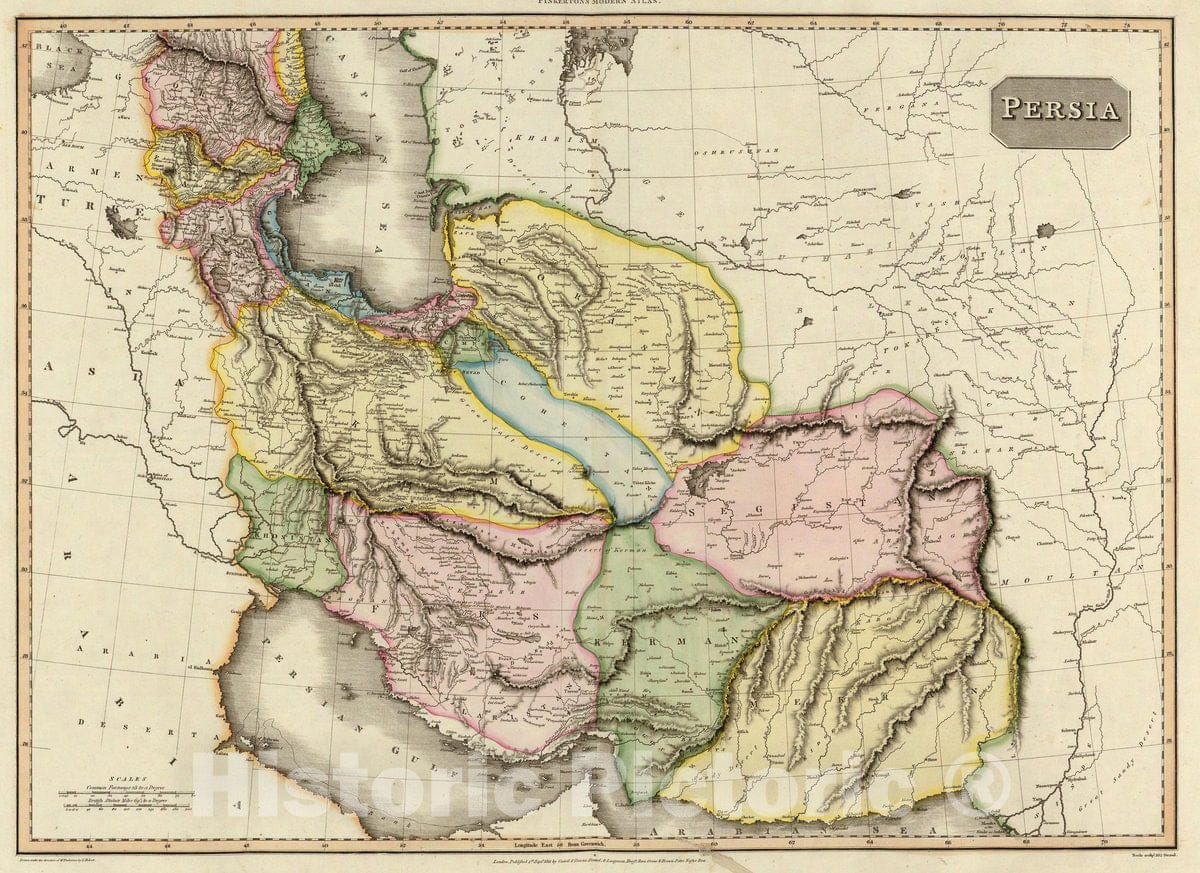 Historic Map : Persia., 1815, Vintage Wall Decor – Historic Pictoric