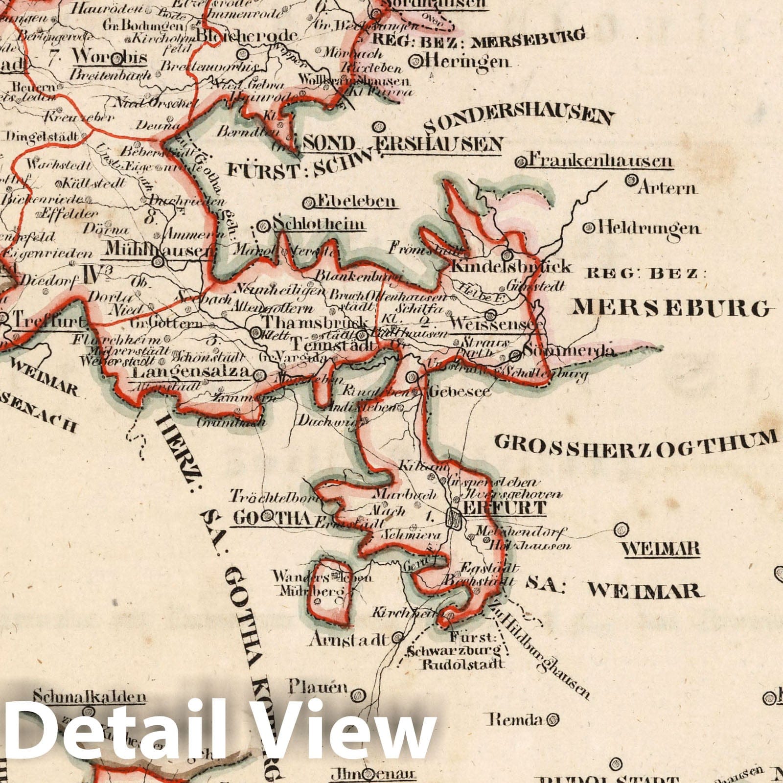 Historic Wall Map : Prussia , Germany, V.2:6-10:IX. Preussen. IV. Prov ...