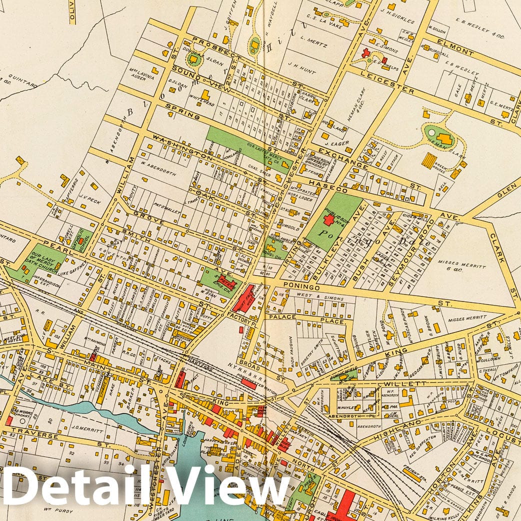 Historic Map : Portchester., 1893, Vintage Wall Decor - Historic Pictoric