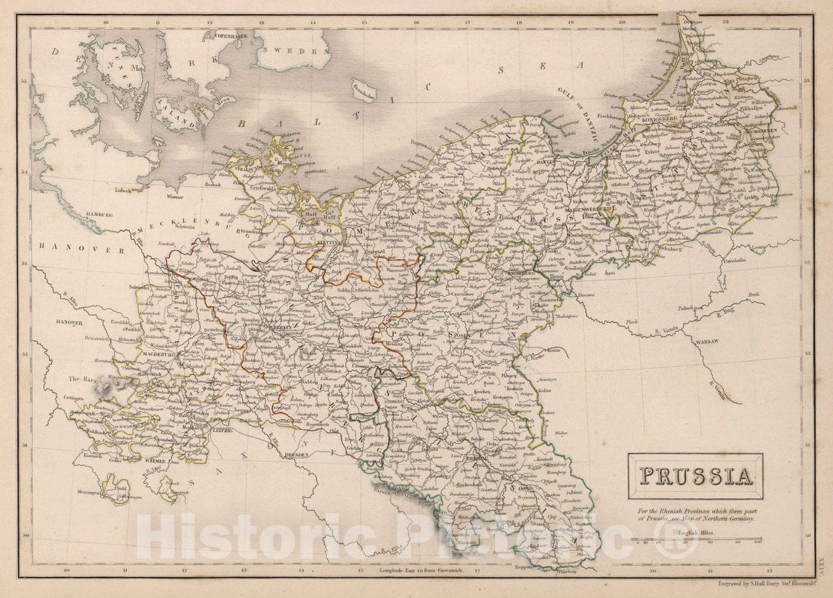 Historic Map : Prussia, 1841 Atlas - Vintage Wall Art – Historic Pictoric