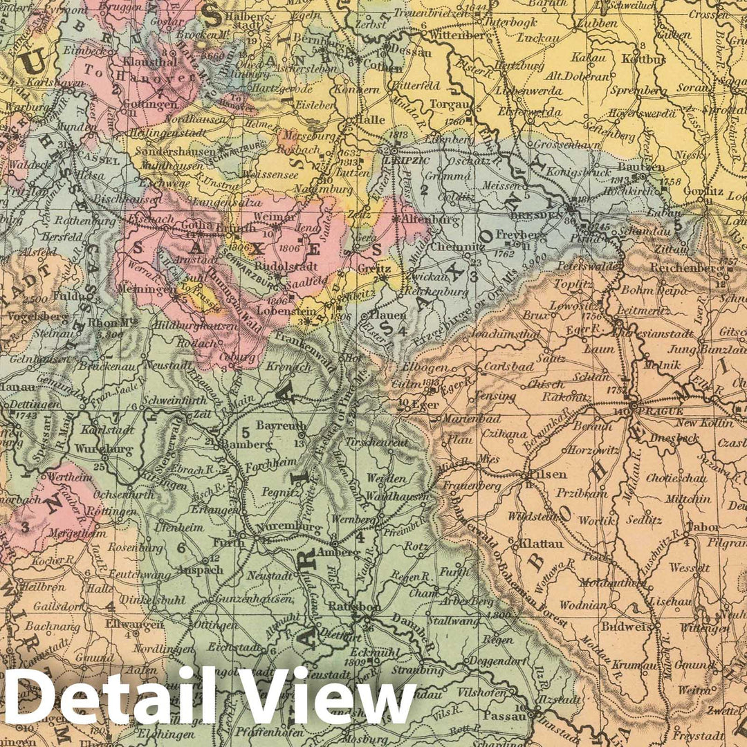 Historic Map : 1859 Germany. v1 - Vintage Wall Art – Historic Pictoric