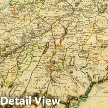 Historic Map : National Atlas - 1832 Composite: Roxburgh Shire. - Vint ...