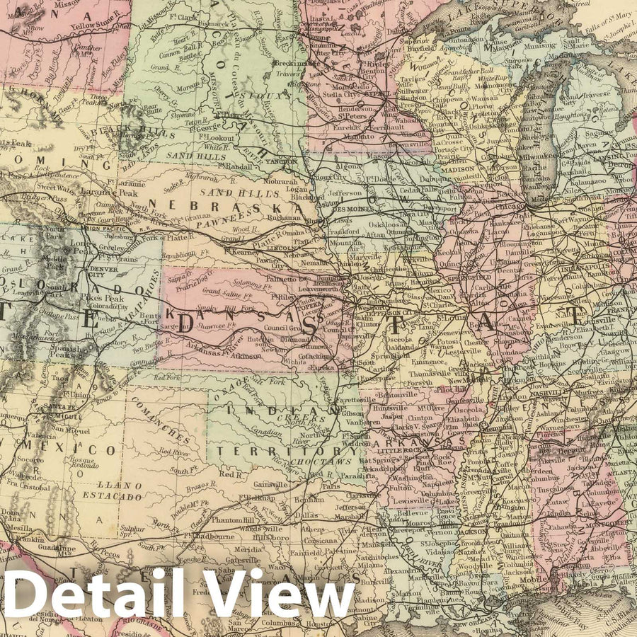 Historic Map : 1884 United States : Vintage Wall Art – Historic Pictoric