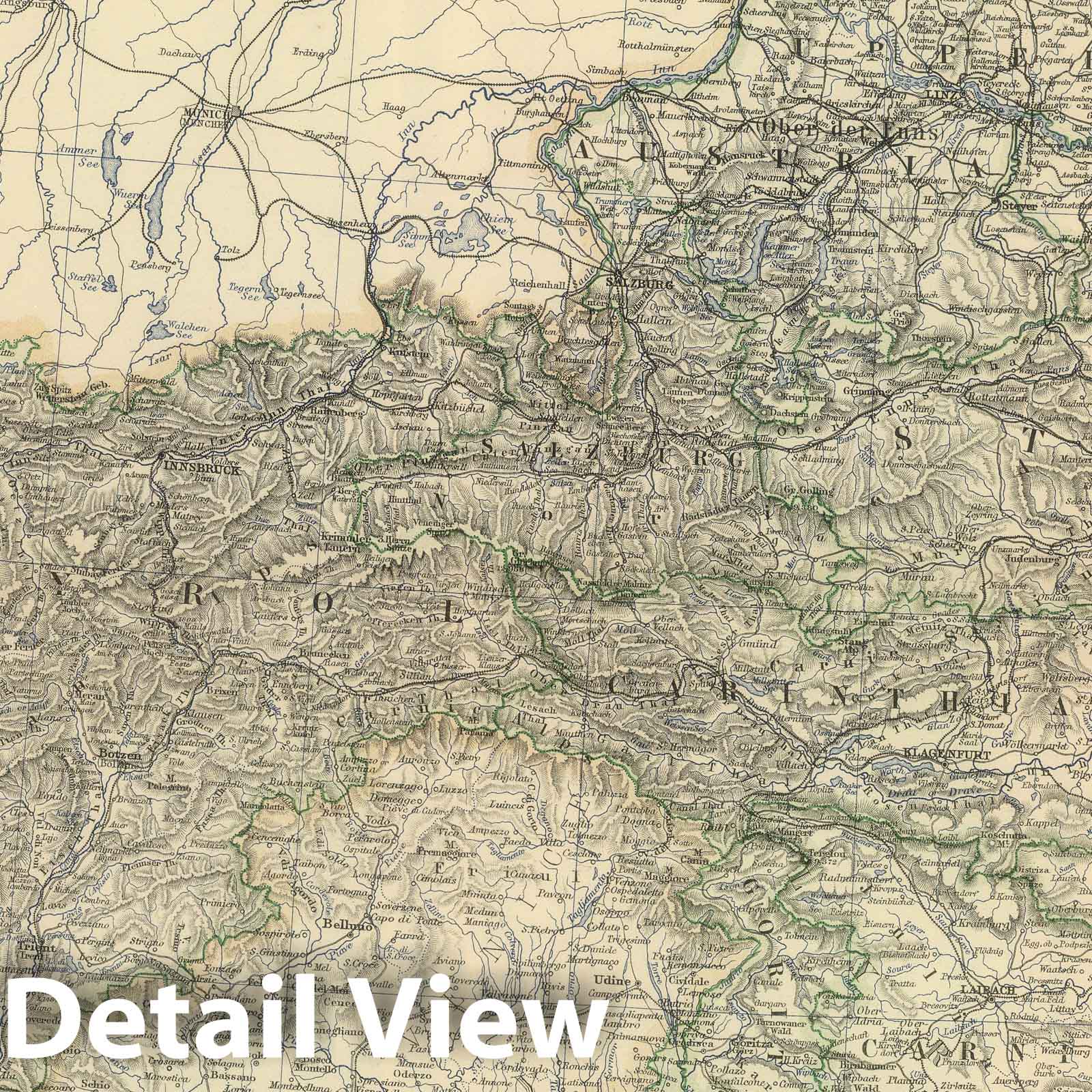 Historic Map : 1879 Austro-Hungarian Monarchy (western sheet). - Vinta ...