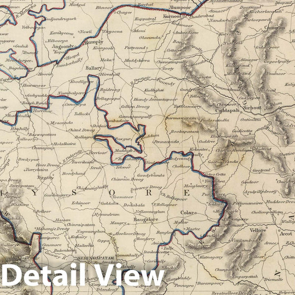 Historic Map : 1848 The Carnatic, Etc. - Vintage Wall Art - Historic ...