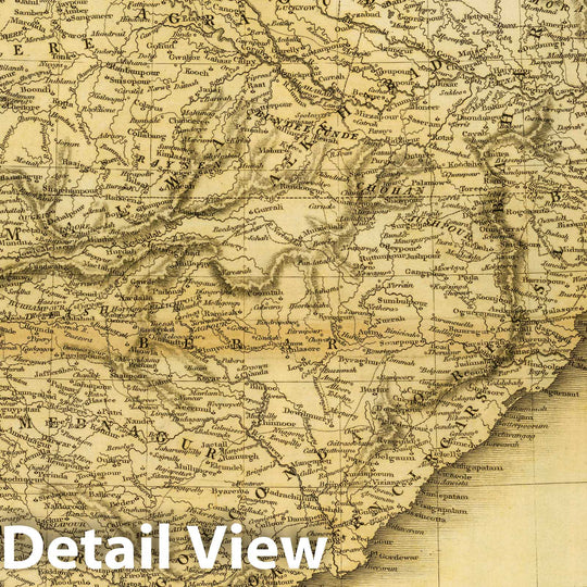 Historic Map : India; Pakistan, Southwest Asia 1814 Indostan. , Vintag ...