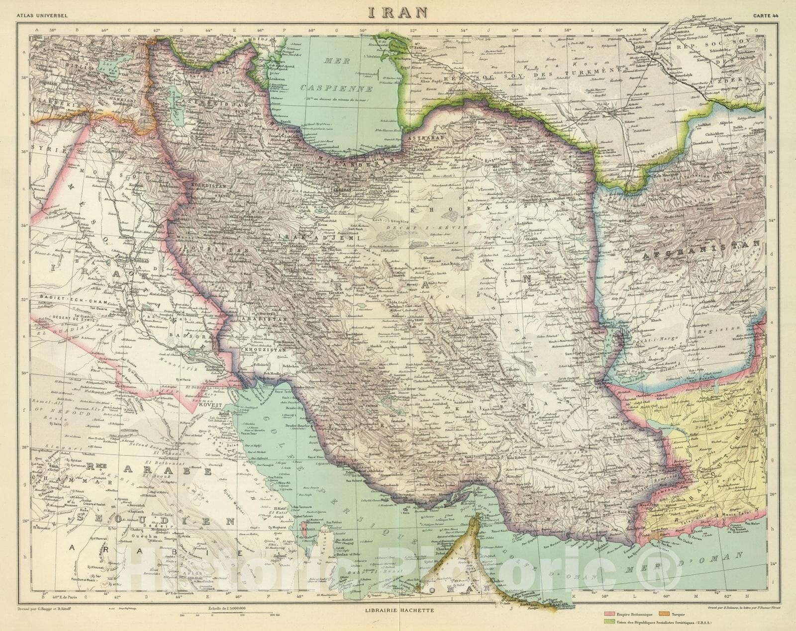 Historic Map : 1935 Iran. - Vintage Wall Art – Historic Pictoric