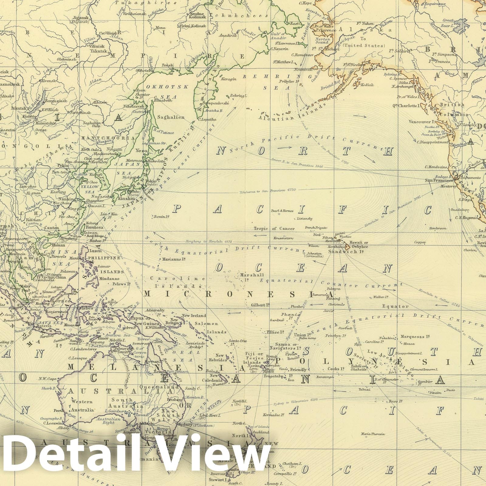 Historic Map : 1879 World on Mercators Projection. - Vintage Wall Art ...