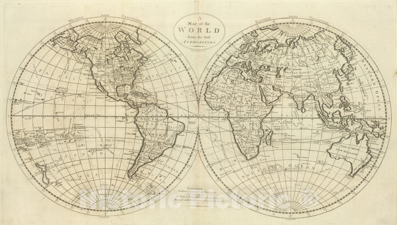 Historic Wall Map : 1824 Map of the World - Vintage Wall Art – Historic ...