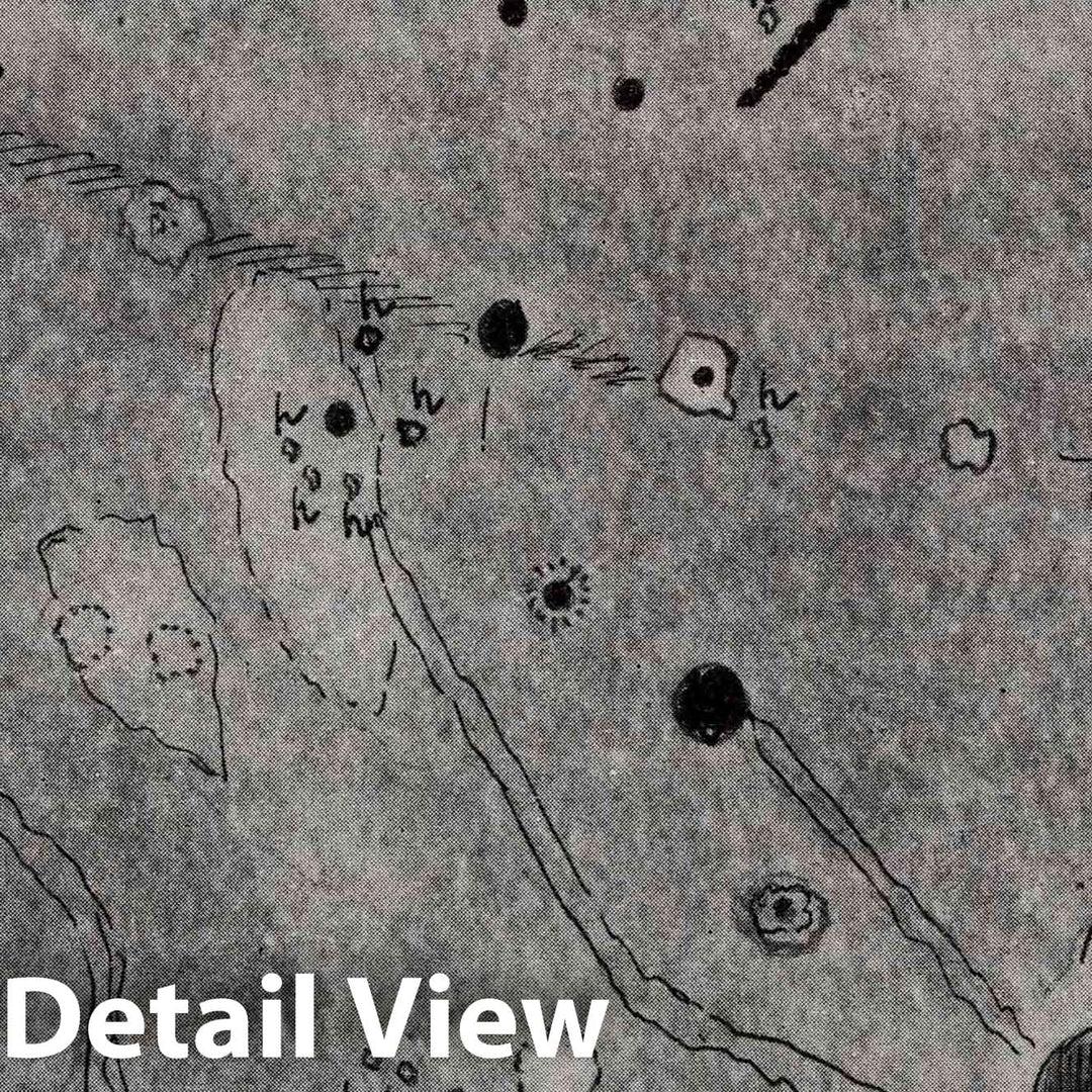 Historic Map : Moon 1912 Fig. 6. Das Mare Tranquillitatis bei Sina ...