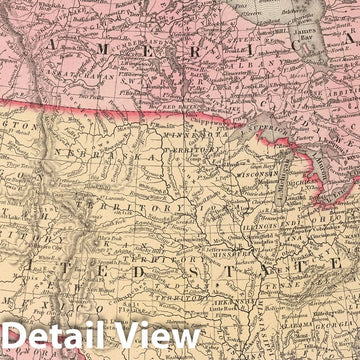 Historic Map : 1857 North America : Vintage Wall Art – Historic Pictoric