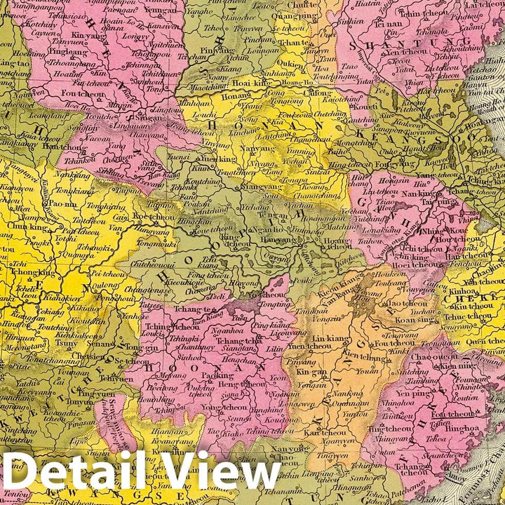 Historic Map : 1846 China. - Vintage Wall Art – Historic Pictoric