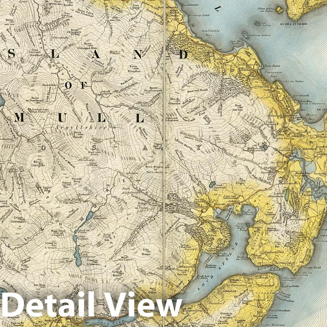 Historic Map : National Atlas - 1896 Volume 2: Sheet 44 - Mull - Vinta ...