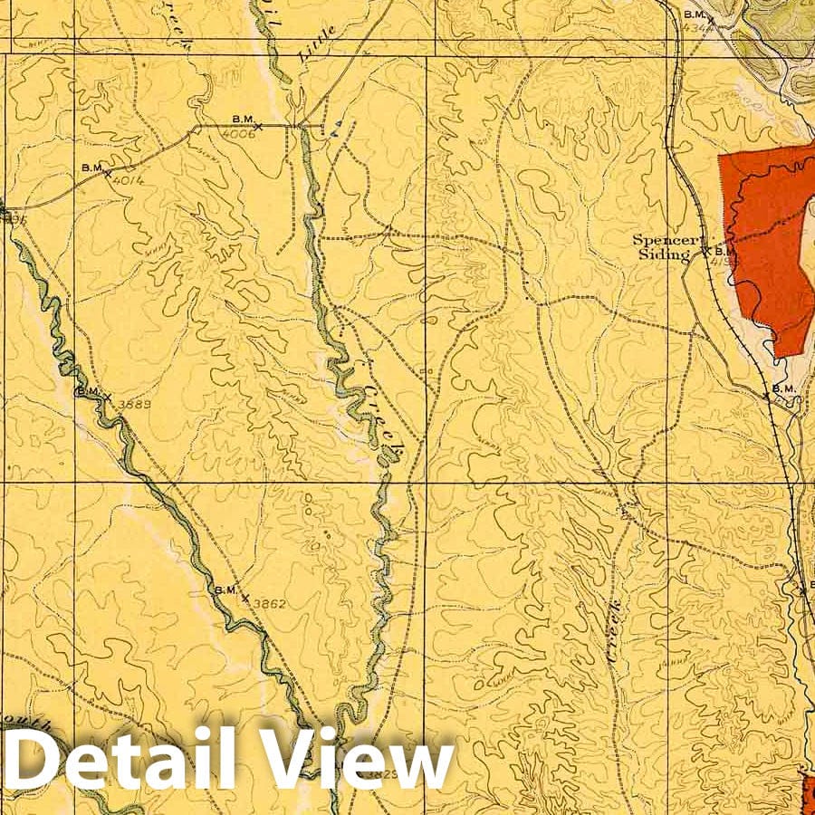 Historic Map : Geologic Atlas - 1900 Plate CXLI. Newcastle Quadrangle ...