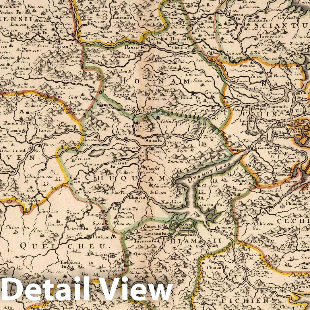 Historic Map : 1679 Kingdom of China. - Vintage Wall Art – Historic ...