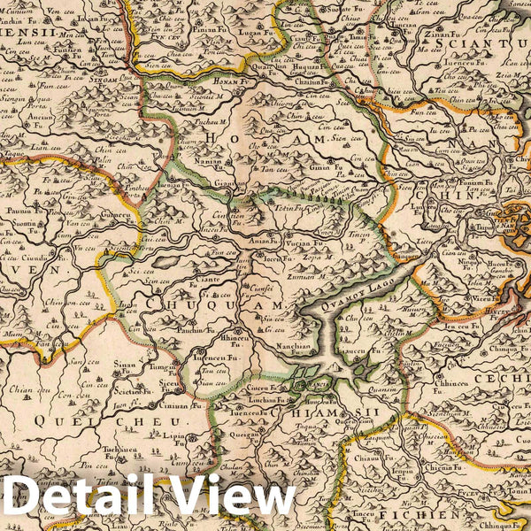 Historic Map : 1679 Kingdom of China. - Vintage Wall Art - Historic ...