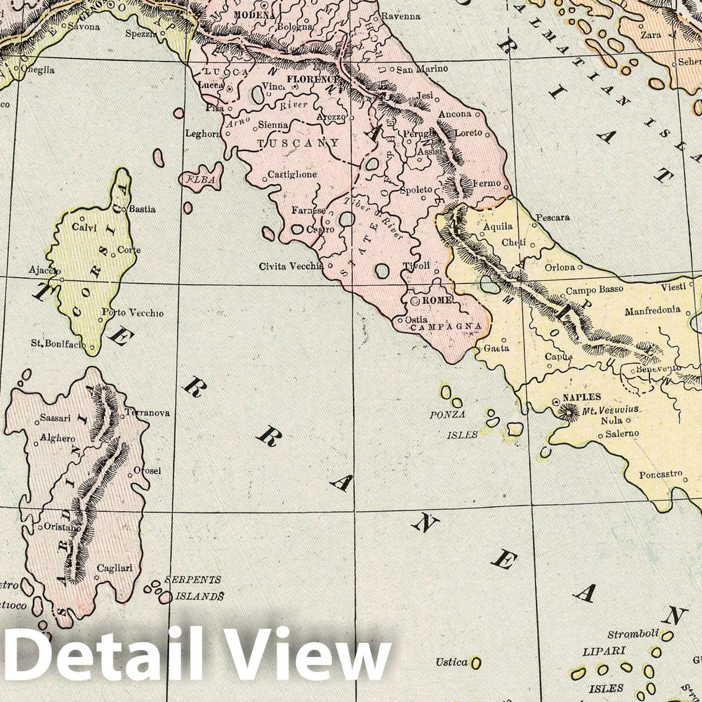 Historic Map : Historical map of Italy From A.D. 1492-1797 - Vintage W ...
