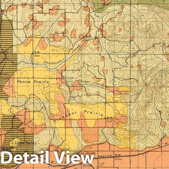 Historic Map : Geologic Atlas - 1900 Plate CXXXIV. Spokane Quadrangle ...