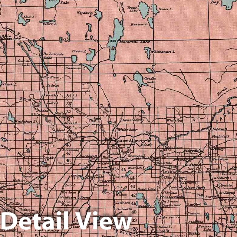 Historic Map : 1925 Province of Saskatchewan, Canada. - Vintage Wall A ...