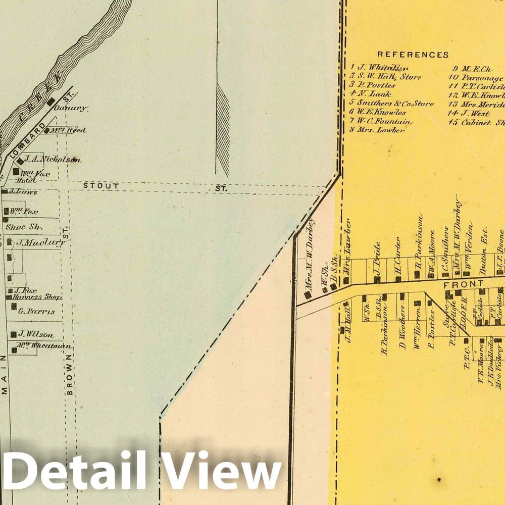 Historic Map : 1868 Leipsic, Frederica. - Vintage Wall Art – Historic ...