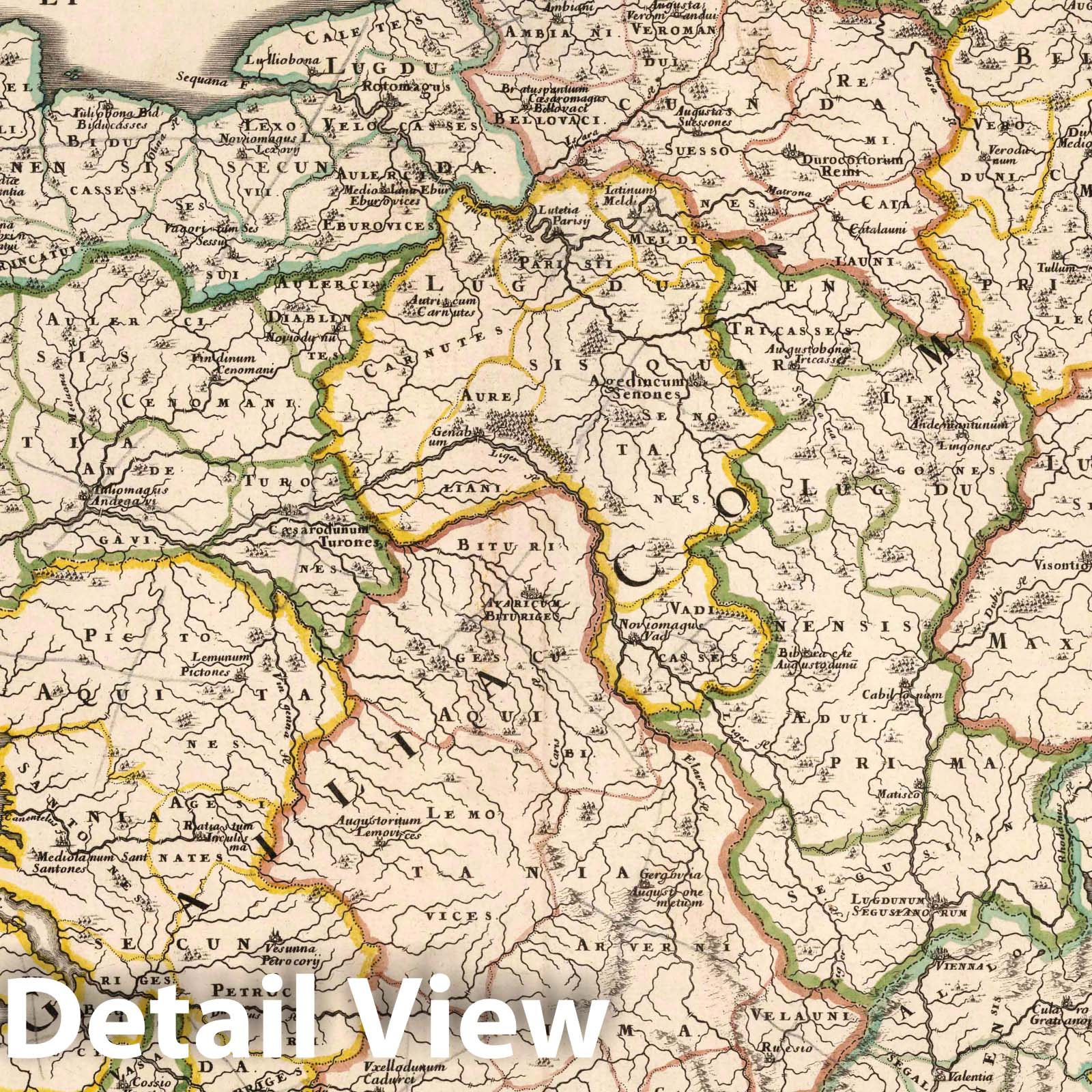 Historic Map : 1658 Divisions of Old France. - Vintage Wall Art ...