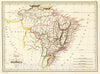 Historic Map : Brazil, 1837 Bresil. , Vintage Wall Art - Historic Pictoric