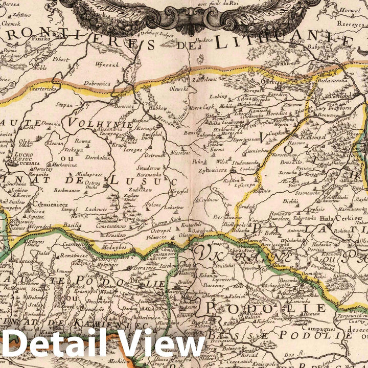 Historic Map : 1706 Black Russia, Ukraine. - Vintage Wall Art ...