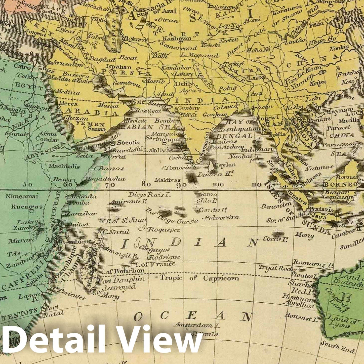 Historic Map : 1816 Eastern Hemisphere. - Vintage Wall Art – Historic ...