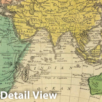 Historic Map : 1816 Eastern Hemisphere. - Vintage Wall Art – Historic ...