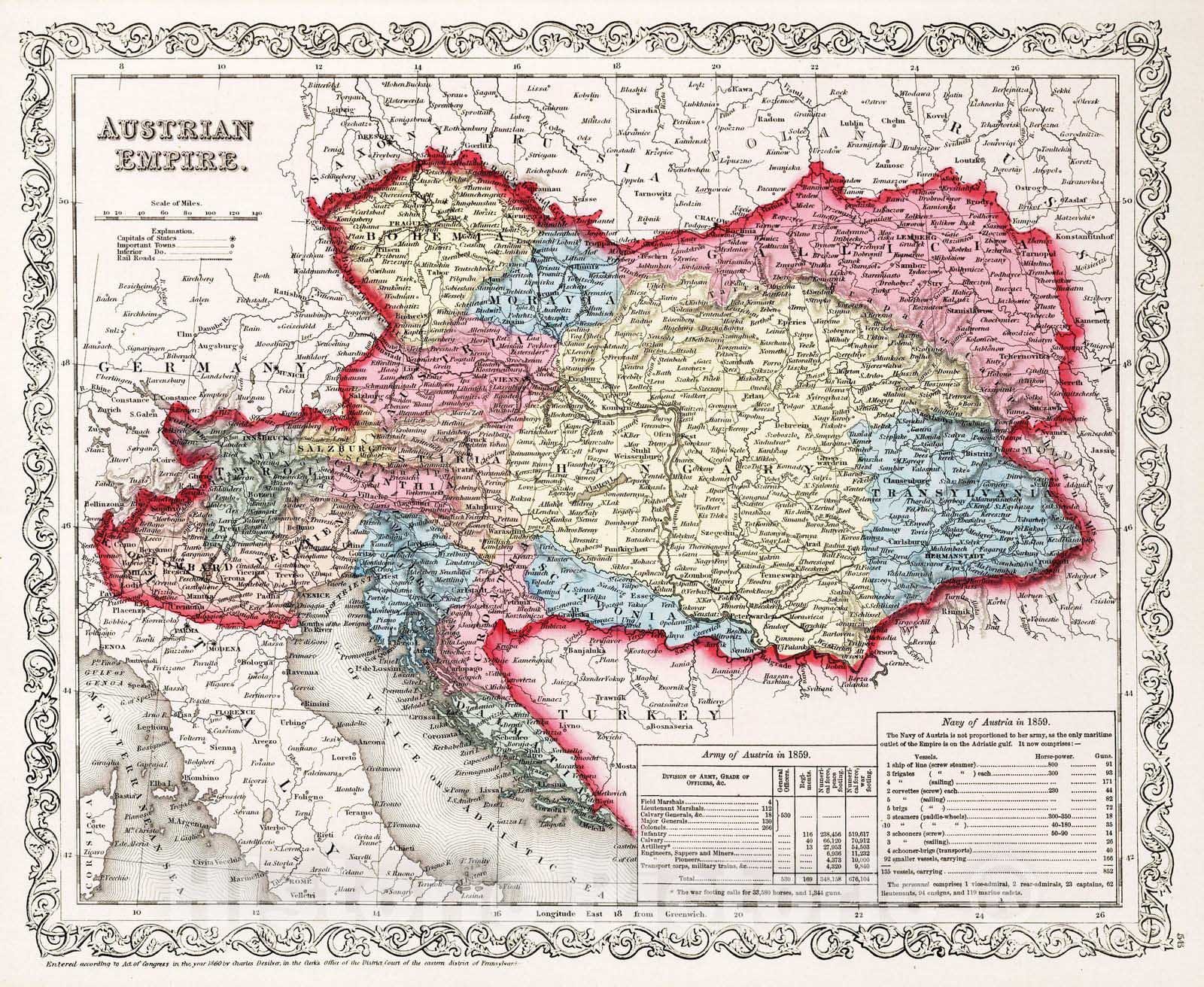 Austrian Empire Map 1800