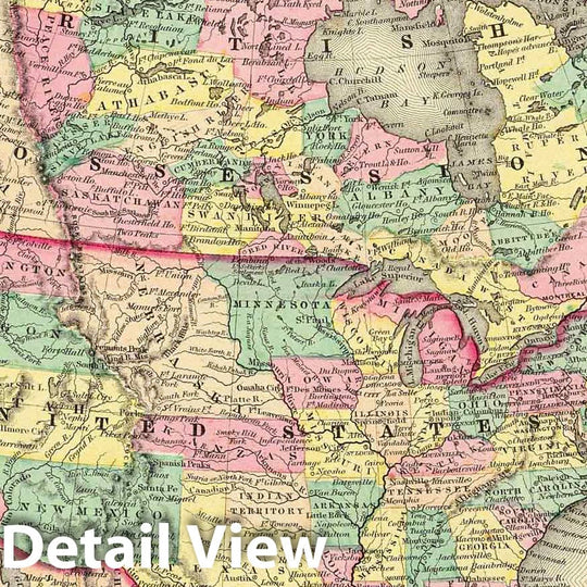 Historic Map : 1856 Map of North America : Vintage Wall Art – Historic ...