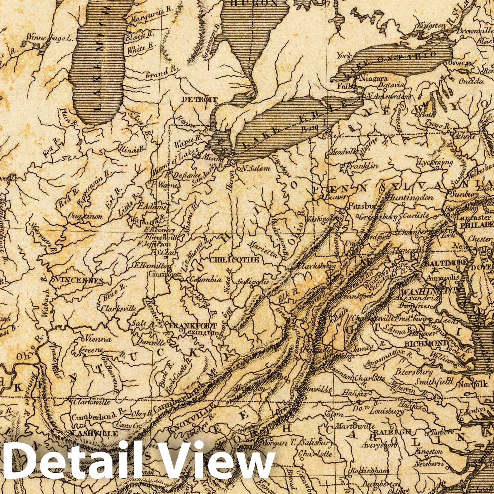 Historic Map : 1804 United States. - Vintage Wall Art – Historic Pictoric