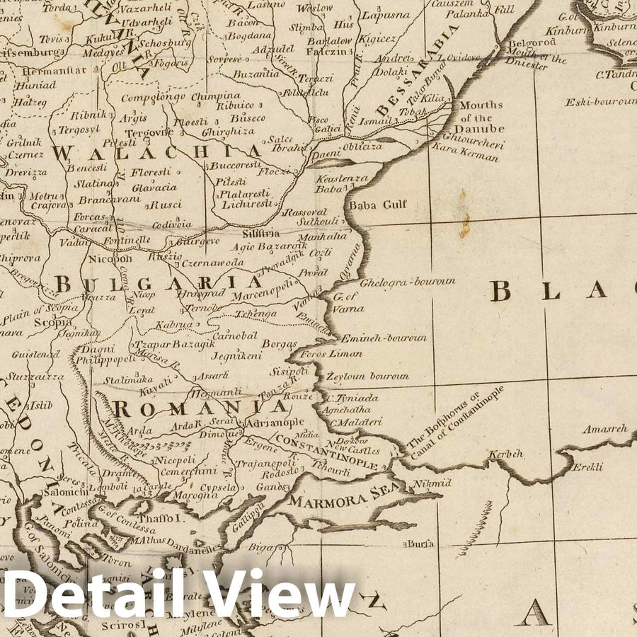 Historic Map : 1811 Turkey, in Europe and Hungary. - Vintage Wall Art ...