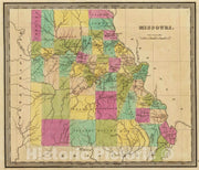 Historic Map : 1840 Missouri. - Vintage Wall Art – Historic Pictoric