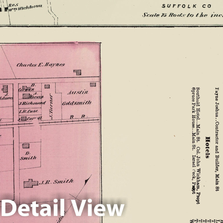 Historic Map - 1873 Cutchogue, Peconic in Southold. Southold Business ...