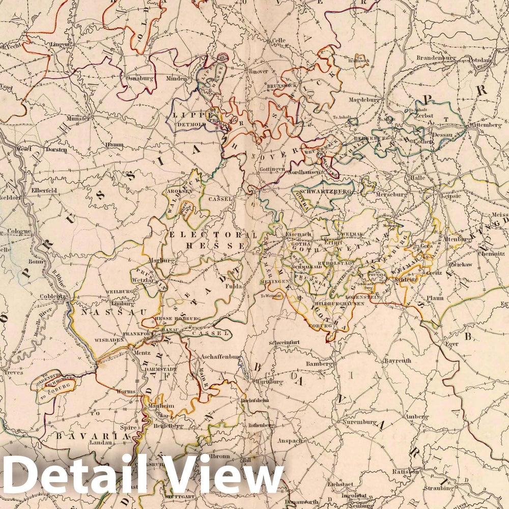 Historic Map : 1841 Index Map of Germany. - Vintage Wall Art – Historic ...