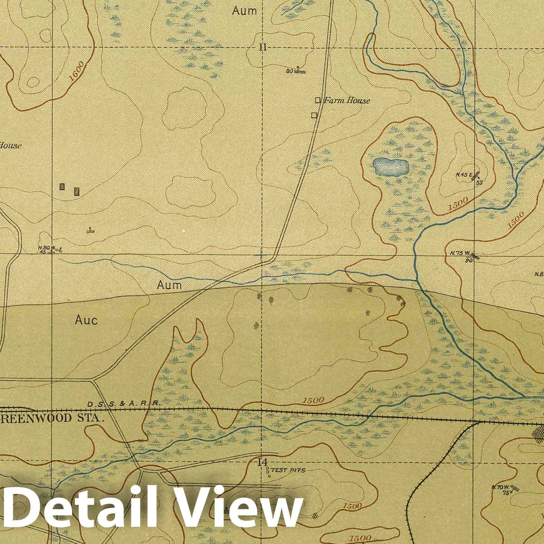 Historic Map : Geologic Atlas - 1896 Detailed Geology Sheet XXII. - Vi ...