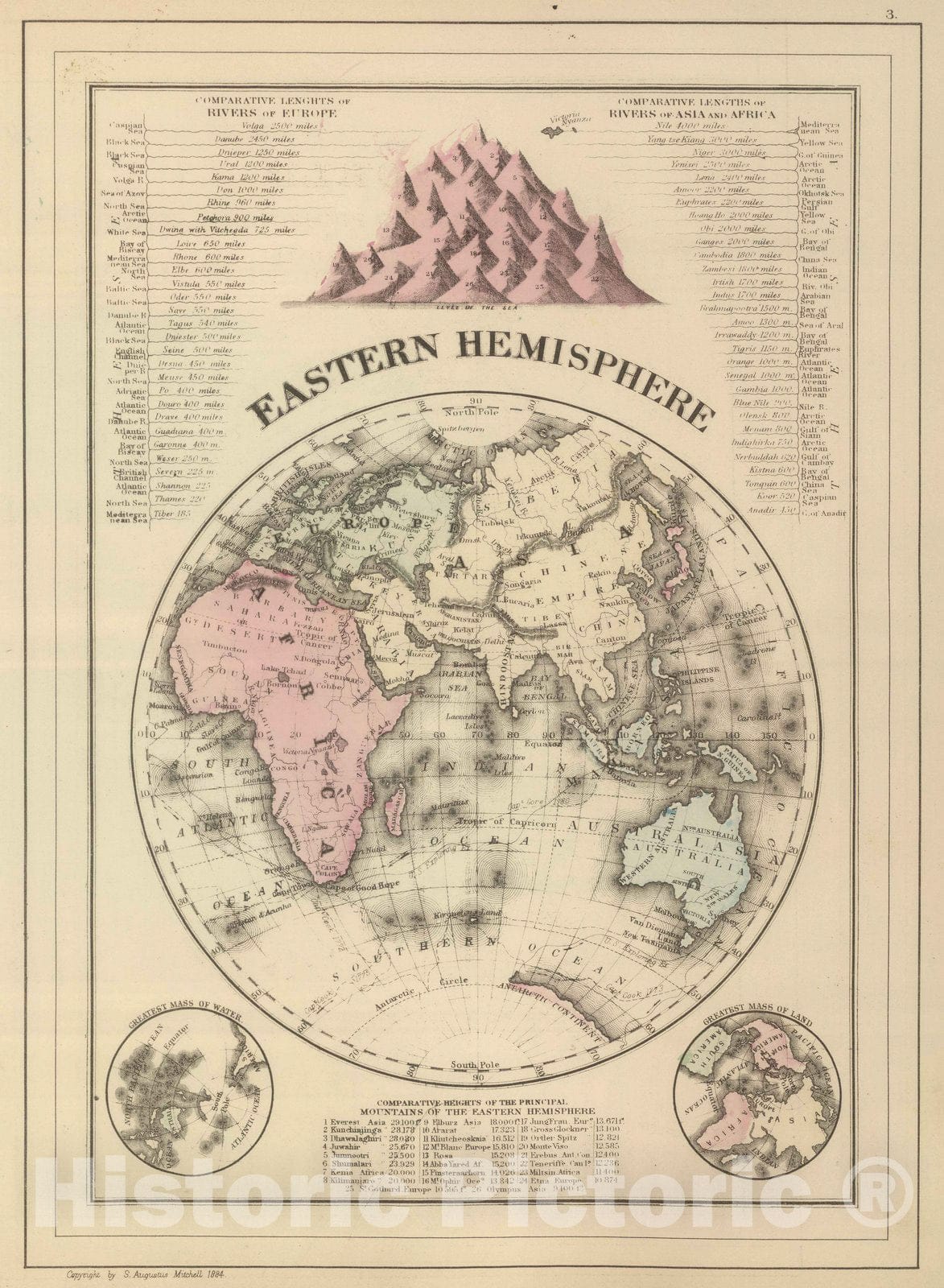 Eastern Hemisphere Map Labeled With Rivers