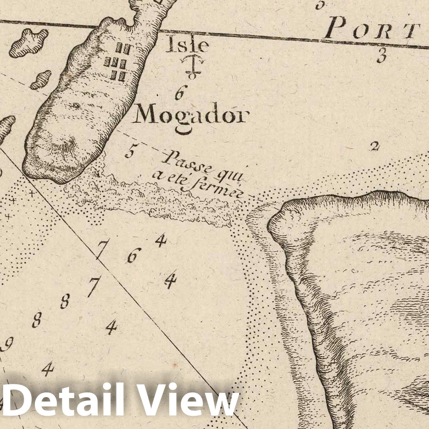 Historic Map : Morocco, North Africa 1764 Isle de Mogador ses Mouillag ...