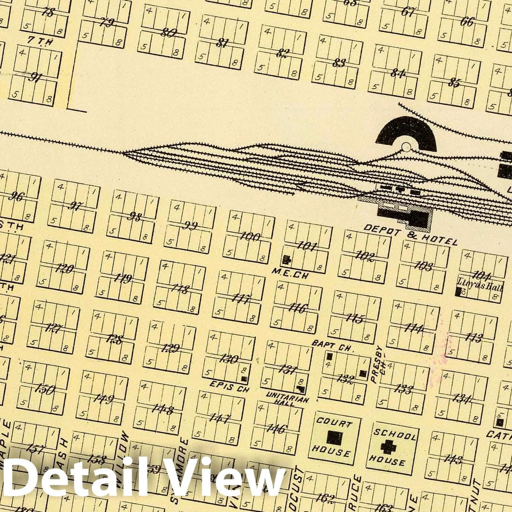 Historic Map : North Platte (Neb.), Nebraska, 1885 North-Platte. , Vin ...