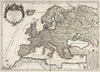 Historic Map : 1706 L'Europe. - Vintage Wall Art – Historic Pictoric