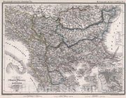Historic Map : Greece, 1834 47. Carte de l'Empire Ottoman en Europe ...