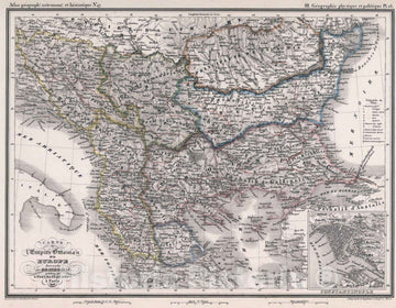Historic Map : Greece, 1834 47. Carte de l'Empire Ottoman en Europe ...